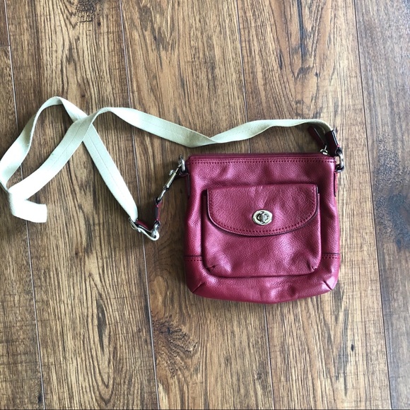 Coach | Bags | Coach Park Cherry Leather Swingpack Crossbody Bag | Poshmark
